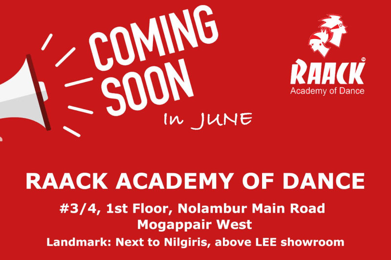 Raack Dance Academy in Mogappair, Chennai