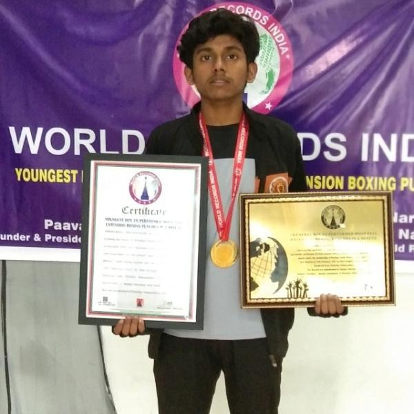 Ashish Rajak - •World record holder in full extension 434 punches in ...
